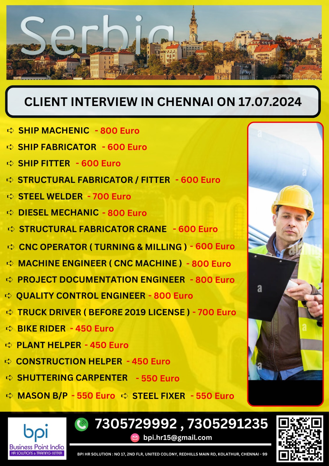 Urgent Requirement For Serbia Multiple Jobs Vacancies EAbroadjobs Urgent Requirement For Serbia Multiple Jobs Vacancies EAbroadjobs