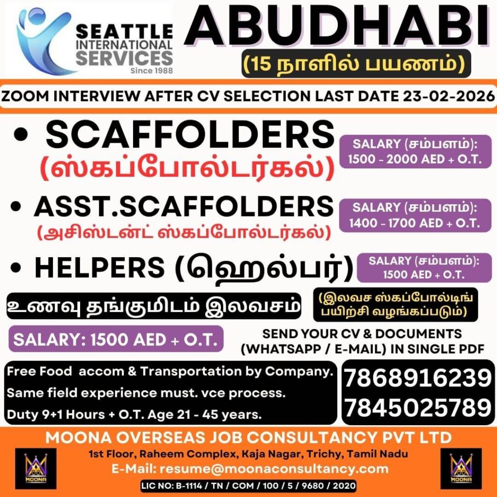 Gulf Jobs Vacancies Today, Multiple Positions Opening Updates, 19 Feb ...